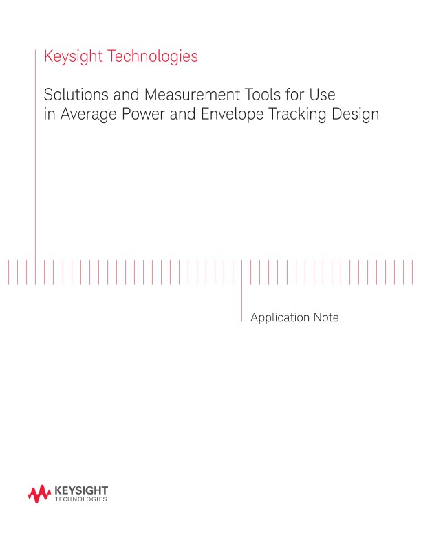Average Power and Envelope Tracking Design PDF Asset Page | Keysight